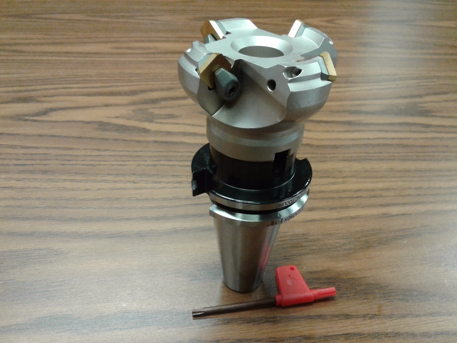 2-1/2" 45 degree indexable face shell mill CAT40 Arbor ,face milling ...