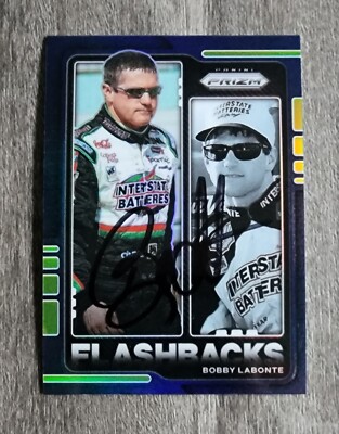 Bobby Labonte Signed 2021 Prizm Racing Card #73 Auto NASCAR LEGEND RAD ...