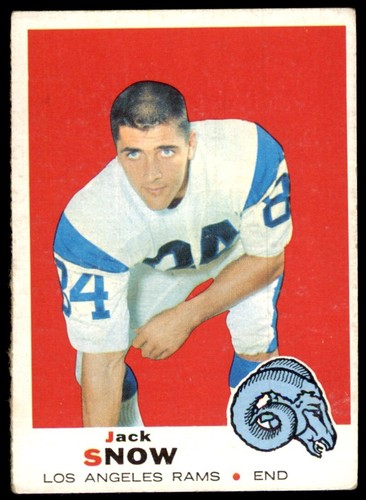 1969 TOPPS. JACK SNOW. LOS ANGELES RAMS #256 | eBay