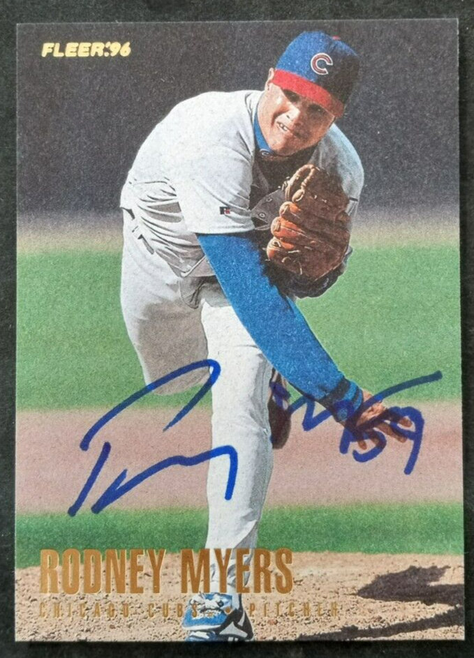 1996 Fleer SIGNED: Rodney Myers, CUBS #U115 | eBay