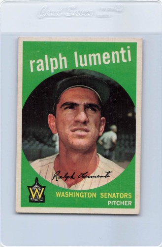 1959 Topps #316 Ralph Lumenti Senators EX *7099 | eBay