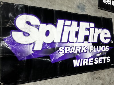 Beautiful Spitfire Spark plug Banner 3x6 | eBay