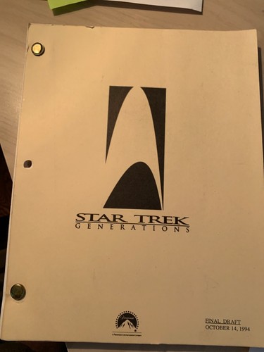 STAR TREK: GENERATIONS 1994 Final Draft Shooting Script | eBay