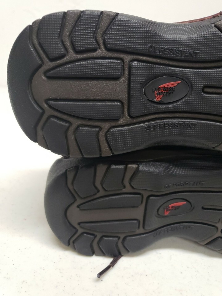 Red Wing Steel Toe Safety Shoes Women Size 6.5 B Leather Slip Resistant ...