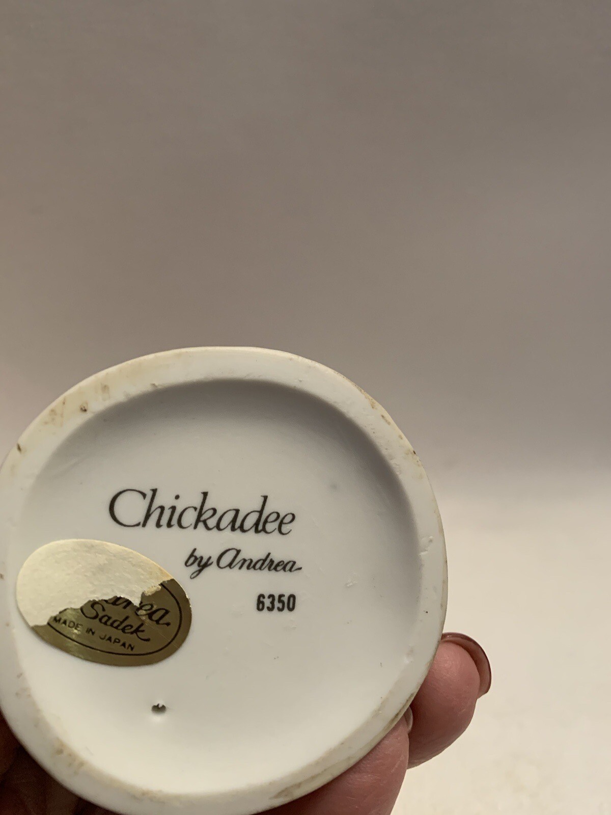 Chickadee Bird Andrea by Sadek Porcelain # 6350 | eBay