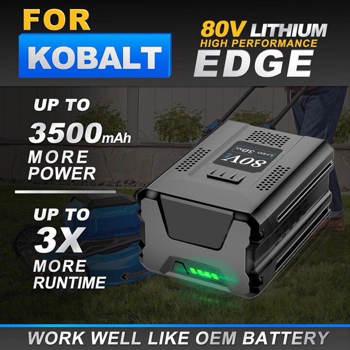 3.0Ah 80V Battery Lithium for Kobalt KB2580-06 KB680-06 KB280-06 ...