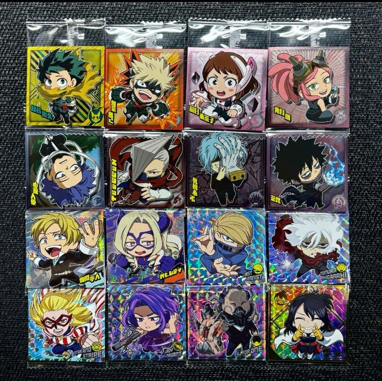 My Hero Academia Ultra Seal Wafer Deku Bakugou Ochako Mei Bandai ...