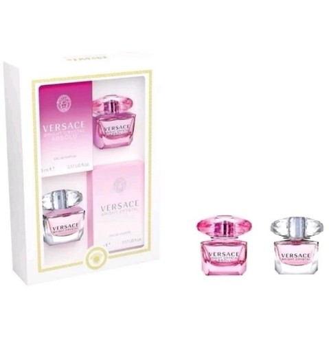 Versace MINI Bright Crystal DUO Gift Set, EDT Perfume For WOMEN, NIB | eBay