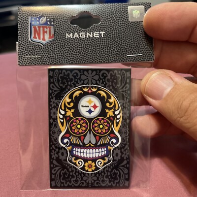 Pittsburgh Steelers Sugar Skull Magnet 2x3 NFL | eBay