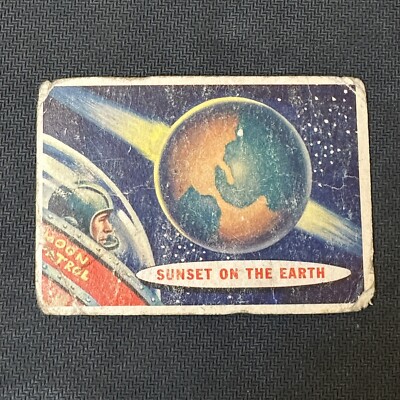 1957 Topps Space Cards - Blue Back - 28 Sunset on Earth | eBay
