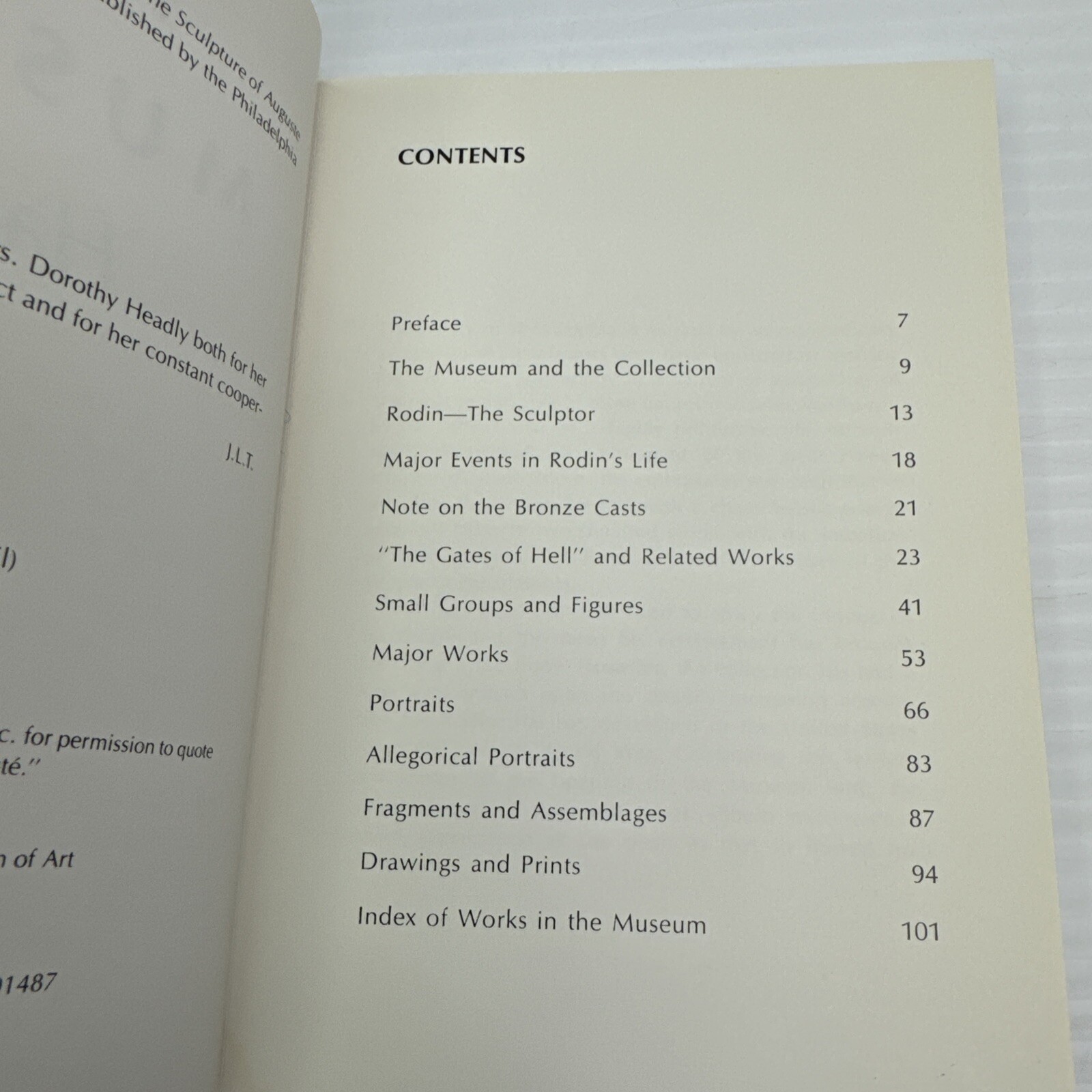 Rodin Museum Handbook John L Tancock 1969 Philadelphia Museum of Art ...