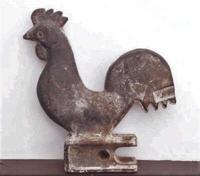 Rare Cast Iron Antique Largest Size 19In Woodmance Rooster Windmill Weight Rare! | eBay