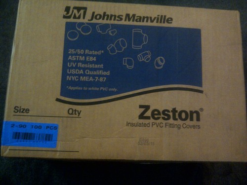 100pc. Zeston #2 90° PVC FITTING COVER WITH FIBER GLASS INSERTS | eBay