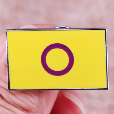 Intersex Pride Yellow Purple Flag LGBTQ Human Rights 1.2" Enamel Pin ...