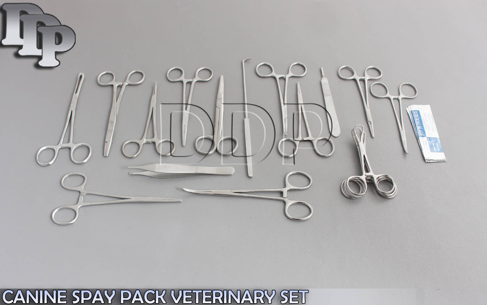 2 SETS OF 48 PCS CANINE SPAY PACK VETERINARY SURGICAL INSTRUMENTS, DS ...