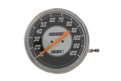 Replica 2:1 Speedometer w/ Orange Needle for Harley Flathead ...