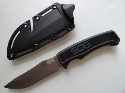 SOG Field Fixed Knife 4"Satin Finish 7Cr17MoV Steel | eBay