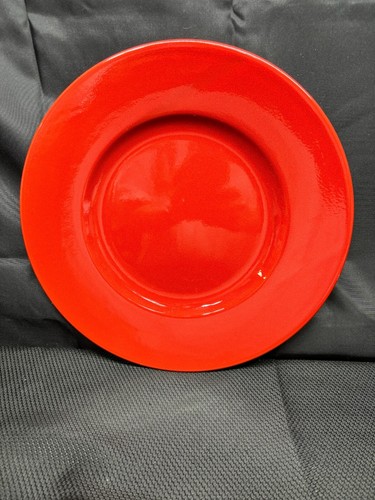 Pier 1 "RED" Spain ~ Earthenware ~ Charger / Chop Plate ~ 13 3/8 ...