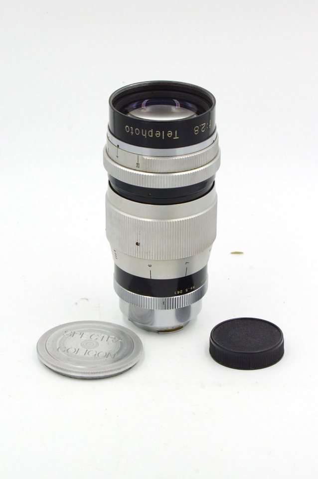 Spectra Coligon 135mm f2.8 lens, Exakta mount, 20 blades, silver ...