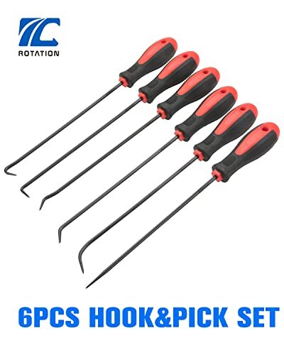 Extra Long Precision Hook And Pick Set 6piece Set Chrome Vanadium Steel ...