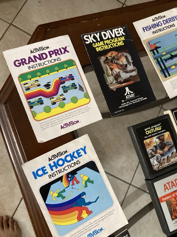 Lot of 28 Old School Atari 2600 Games w/ Manuals | eBay