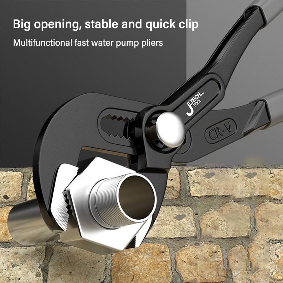 Heavy Duty Water Pump Pliers Adjustable Water Pipe Pliers For Plumber ...