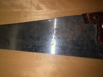 Vintage Disston K-5 Keystone Defender 10 TPI Antique Wood Hand Saw | eBay