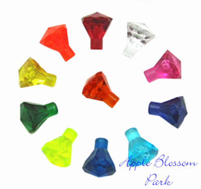 NEW Lot/11 Different LEGO JEWELS Gem/Crystal Pirate Treasure Trans ...
