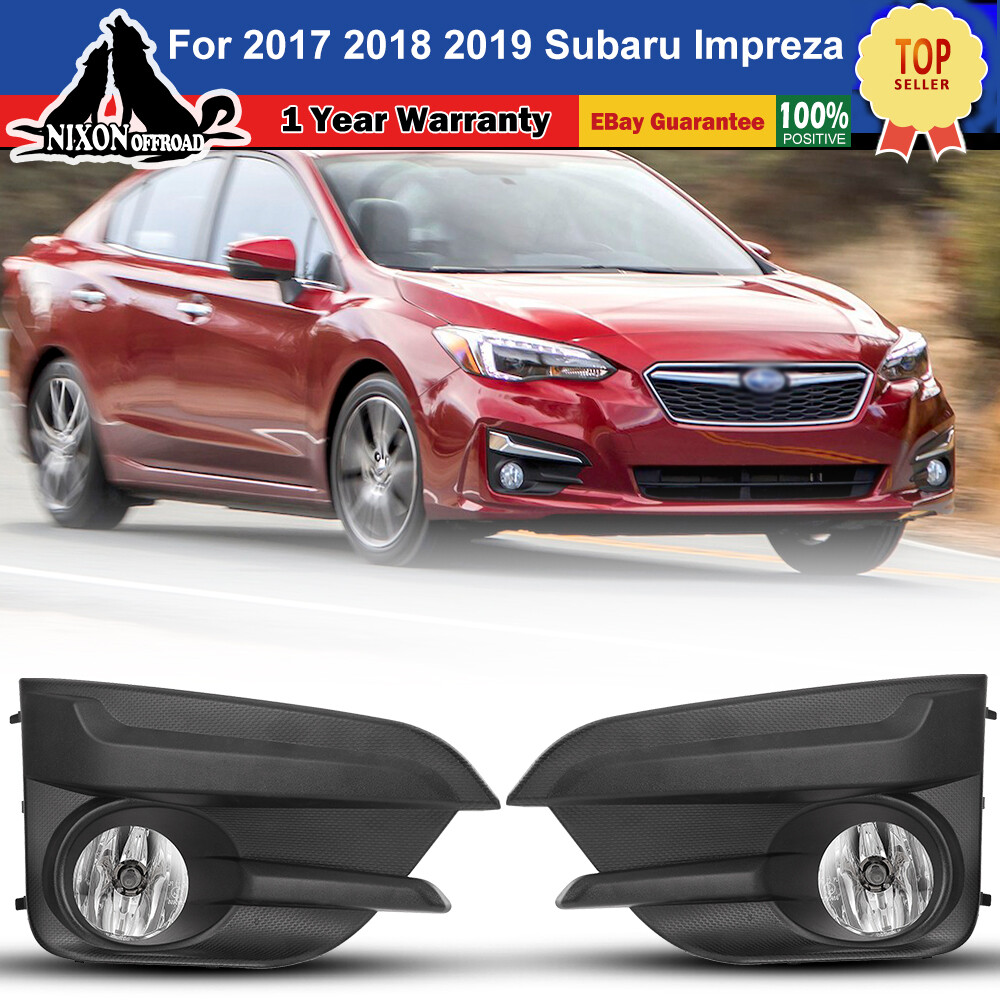 2017-2019 For Subaru Impreza Fog Lights Driving Lamps Wiring Switch Kit ...