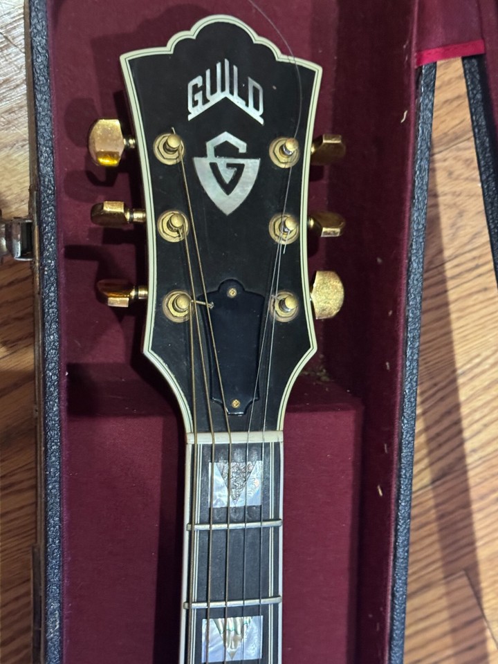 Classic Guild D55NT Acoustic Guitar 1978 Spruce+Rosewood+Ebony v good ...