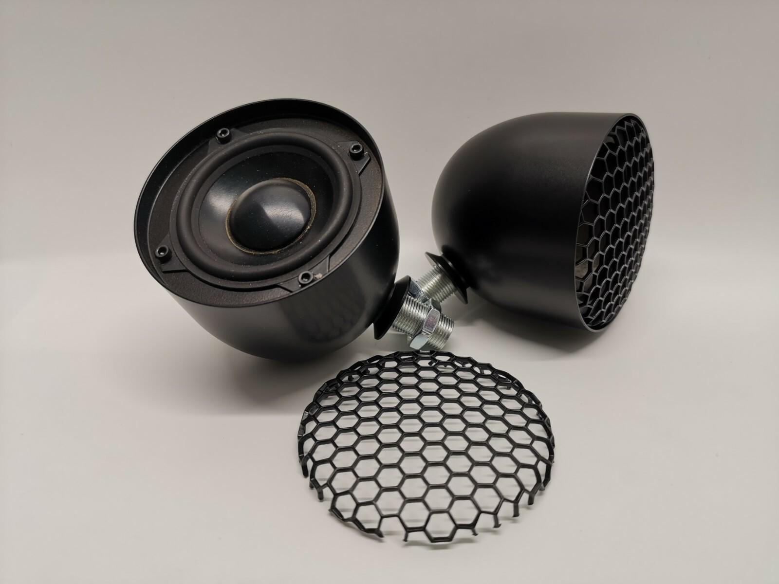 Audison Prima AP2, Aluminum pods with Grills for Midrange Audison Prima ...