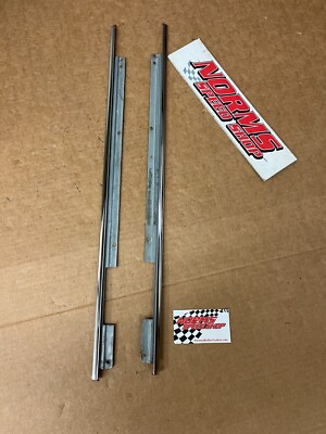 Mopar A Body Upper Door Panel Chrome Trim Rear Pair 1967 - 1972 Dodge ...
