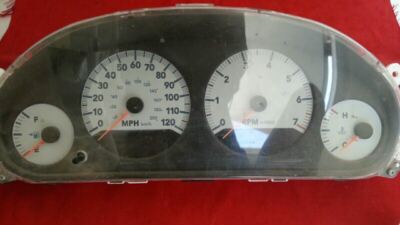 Speedometer Cluster White Face With Tachometer MPH Fits 05 CARAVAN 214 ...