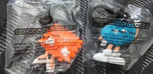 Fazoli's (2) Backpack Dangler Blue And Orange New In Bag Collectable | eBay