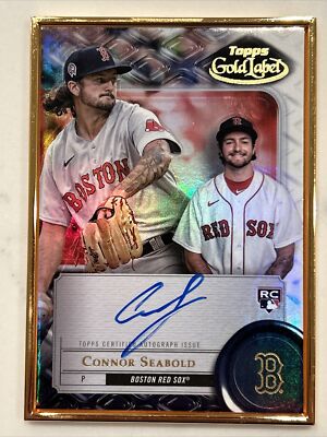 2022 Topps Gold Label Gold Framed Auto #FA-CS Connor Seabold RC (Red ...