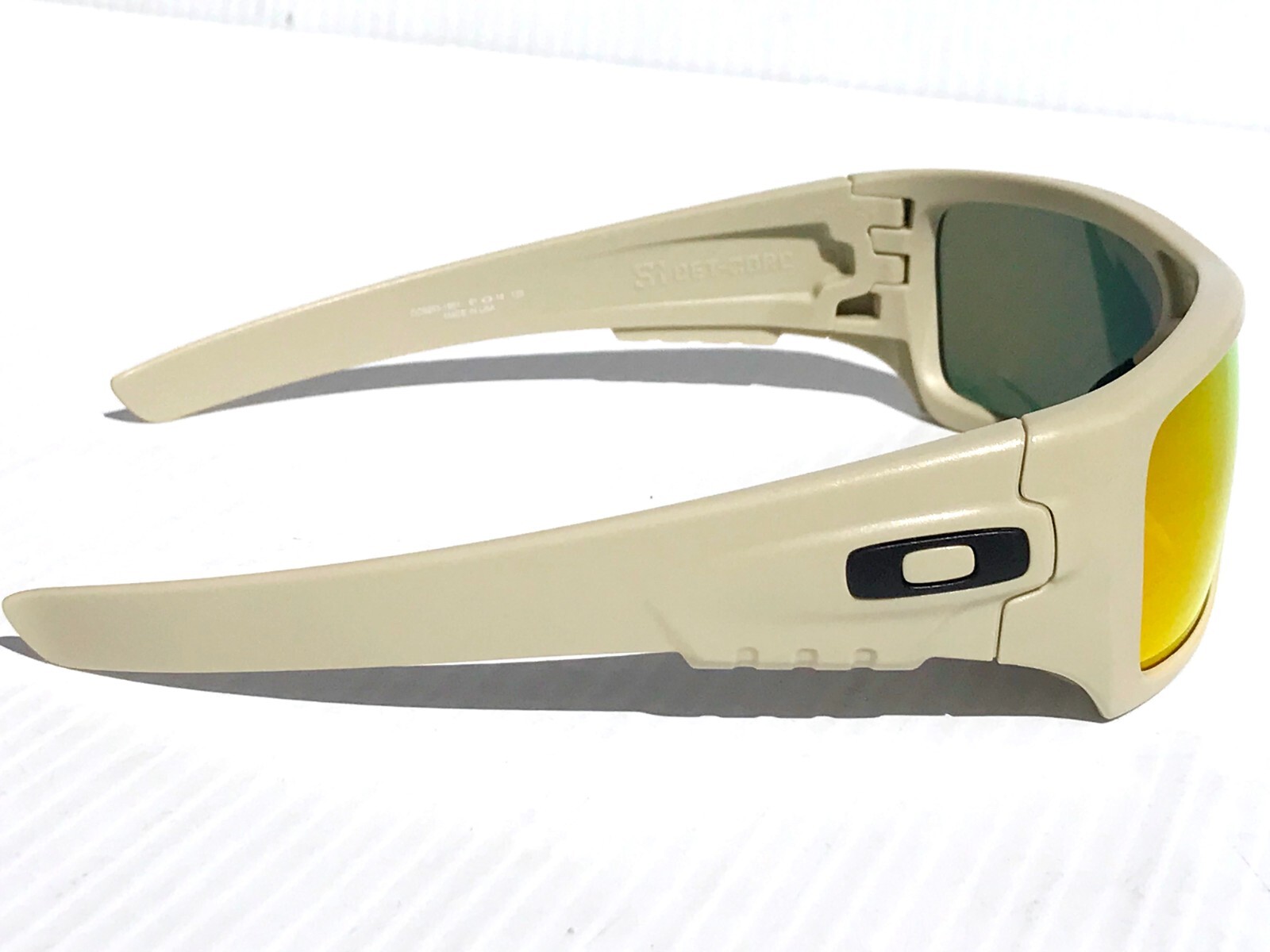 Oakley SI BALLISTIC DET CORD Desert Tan POLARIZED Galaxy Ruby Lens ...