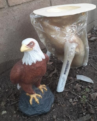 eagle mold 8" tall latex and fiberglass new mold concrete mold | eBay