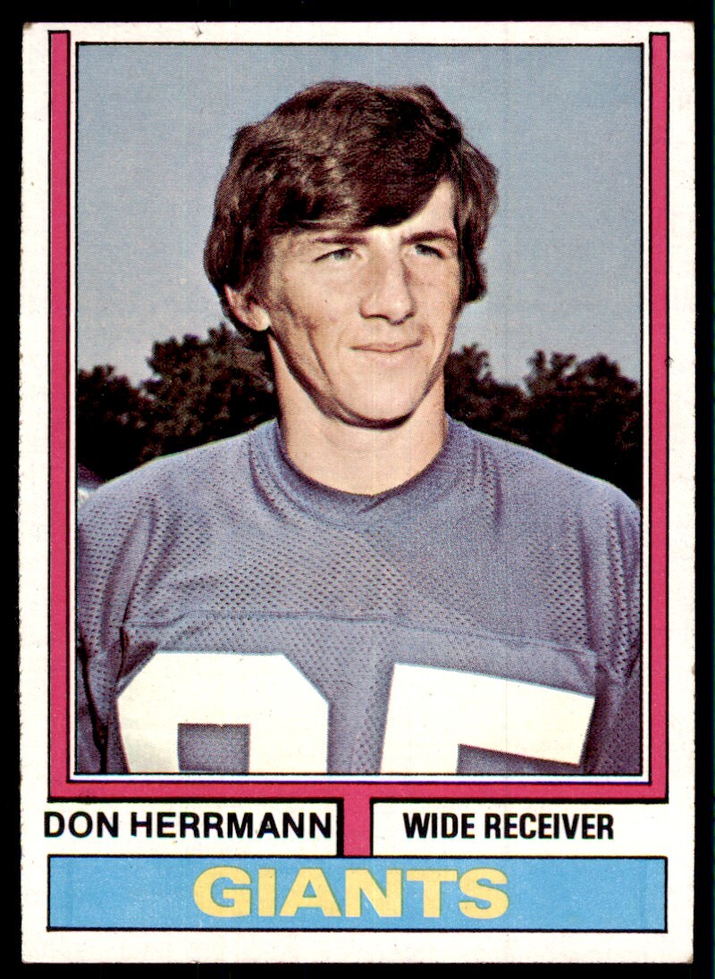 1974 Topps Don Herrmann Football Card New York Giants #481 | eBay