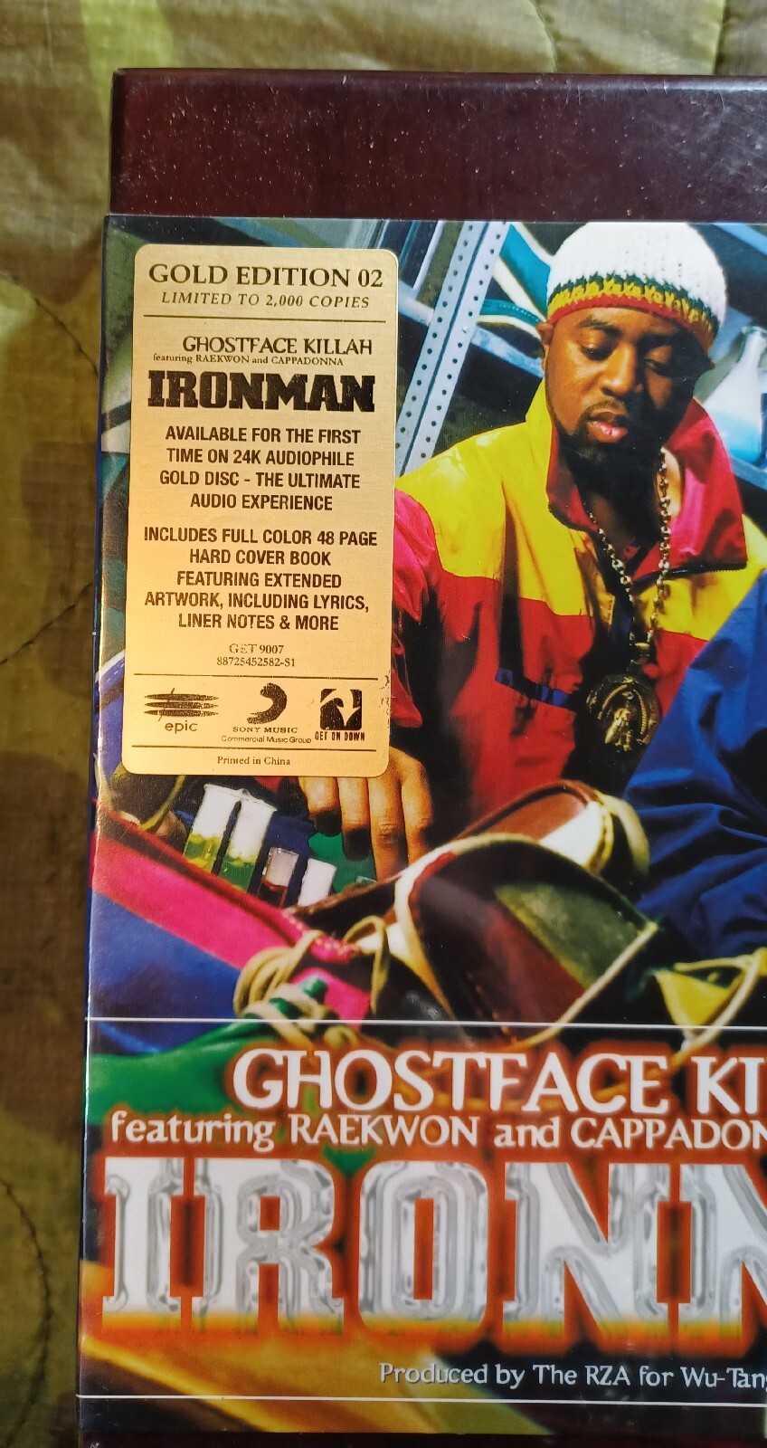 Ghostface Killah Limited Edition CD 24k Gold Limited To 2000 GFK Wutang ...