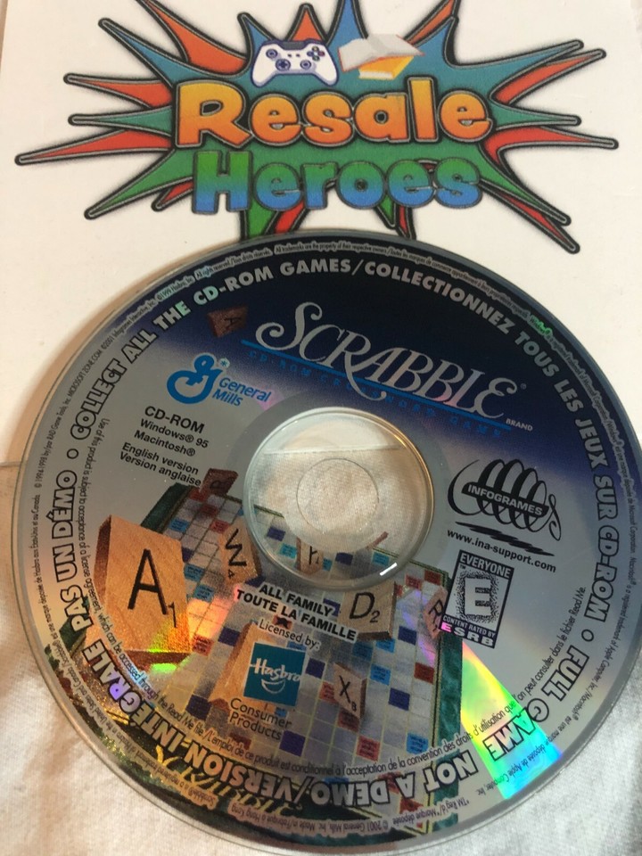 Scrabble General Mills 1999 - CD Rom Game for PC DISC ONLY | eBay