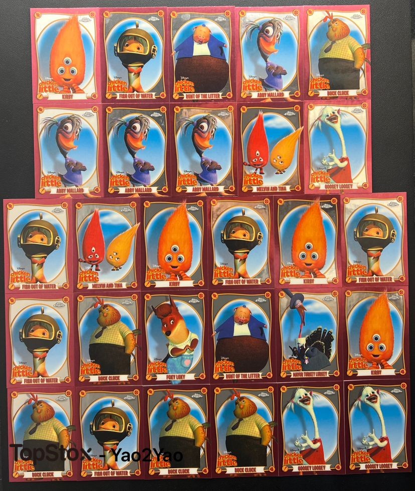 2025 Topps Chrome Disney Chicken Little 20th Anniversary lot*28 Kirby ...