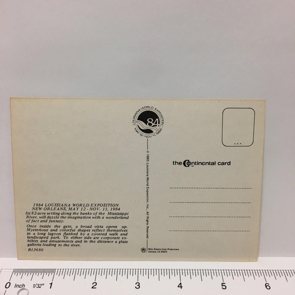 Postcard 1984 Louisiana World Exposition New Orleans Gate Arch Art ...