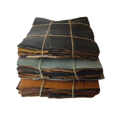 Cowhide Craft Bundles 4-6 oz Leather Pieces 10# Bundle | eBay