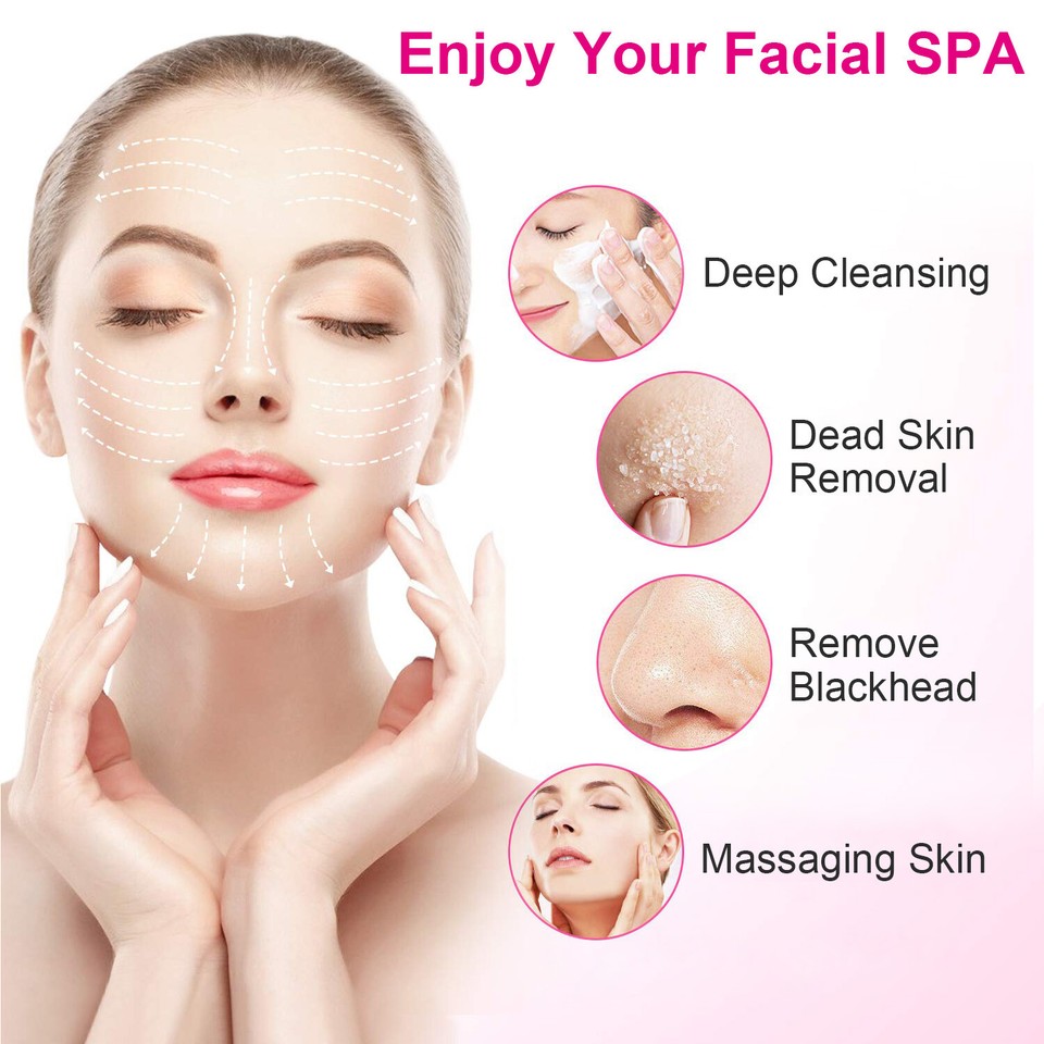 360° 5 in 1 Facial Cleansing Brush Electric Face Body Scrub Tools ...