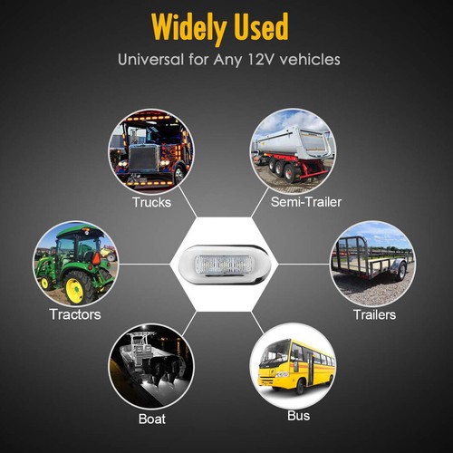 4PC Boat Navigation LED Lighting Red/Green Waterproof Marine Utility ...