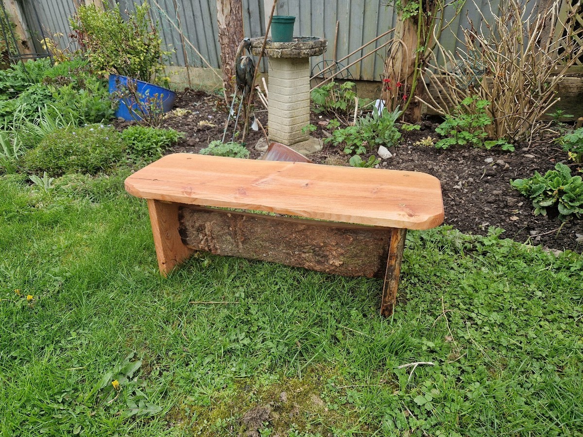 Natural Wood Outdoor Benches Outsunny 2 Seater Natural Wood Effect