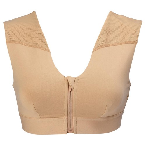 TOMMIE COPPER SHOULDER SUPPORT BRA WITH FRONT ZIPPER Small NUDE *NT | eBay