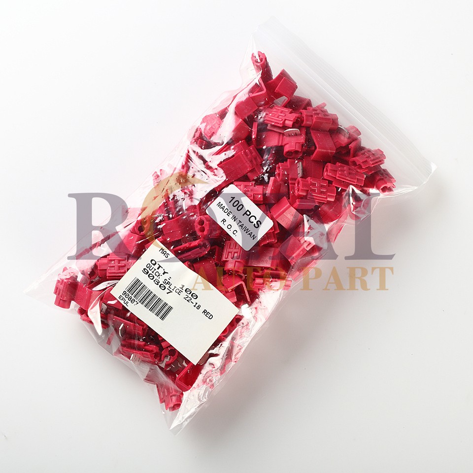 (100) Red Scotch Lock Quick Splice 22-18 AWG Wire Connector | eBay