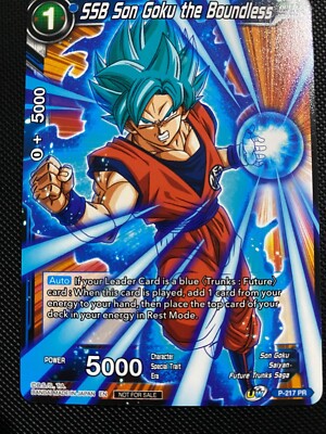 Dragon Ball Super TCG Son Goku the Boundless P-217 Set 10 Non Foil ...