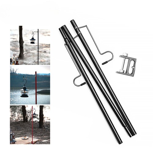 Portable Detachable Light Stand Camping Lantern Lamp Hanger Light ...